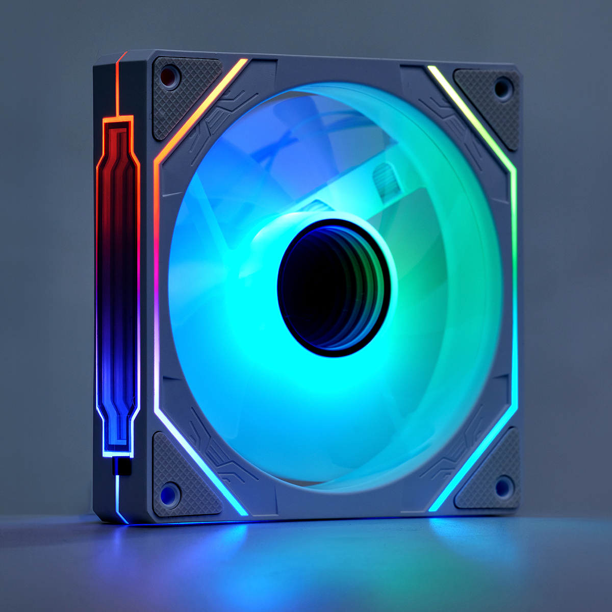 Kit 3x Fans Liketec ENIGMA SNOW ARGB, com Controle Remoto e ...