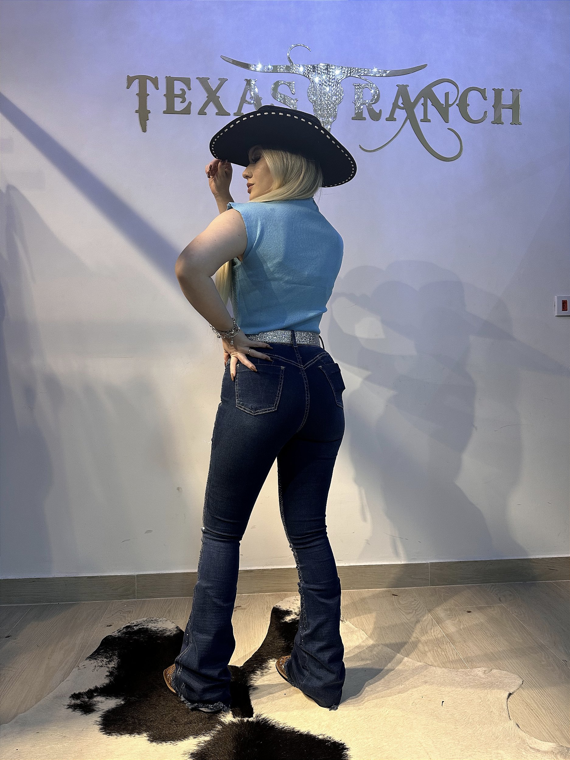 Calça Jeans Stoned Shine Texas Ranch Jeans - Texas Ranch Jeans