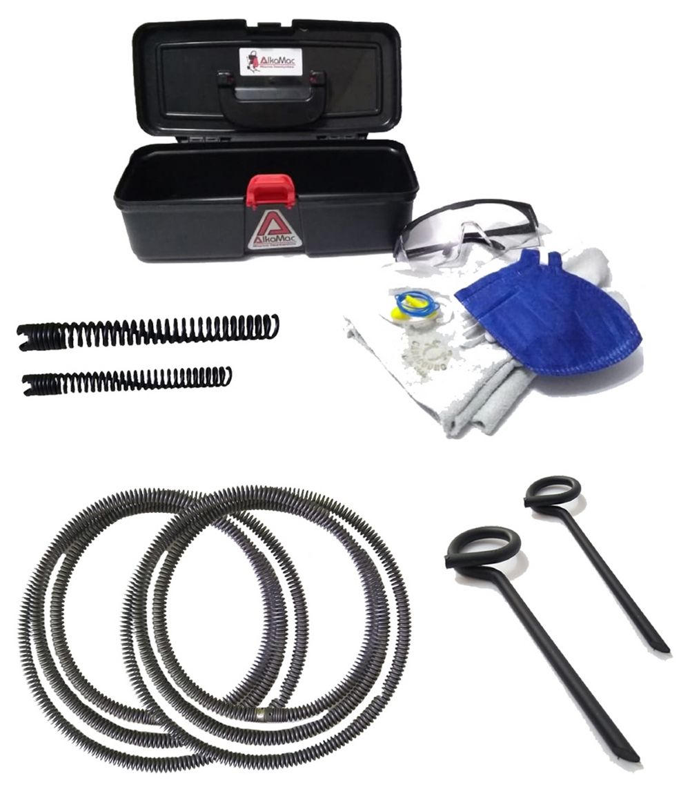 Máquina Desentupidora TL-500 Super Profissional + 30 metros de cada cabo + 2 Pontas Retas + 2 ...