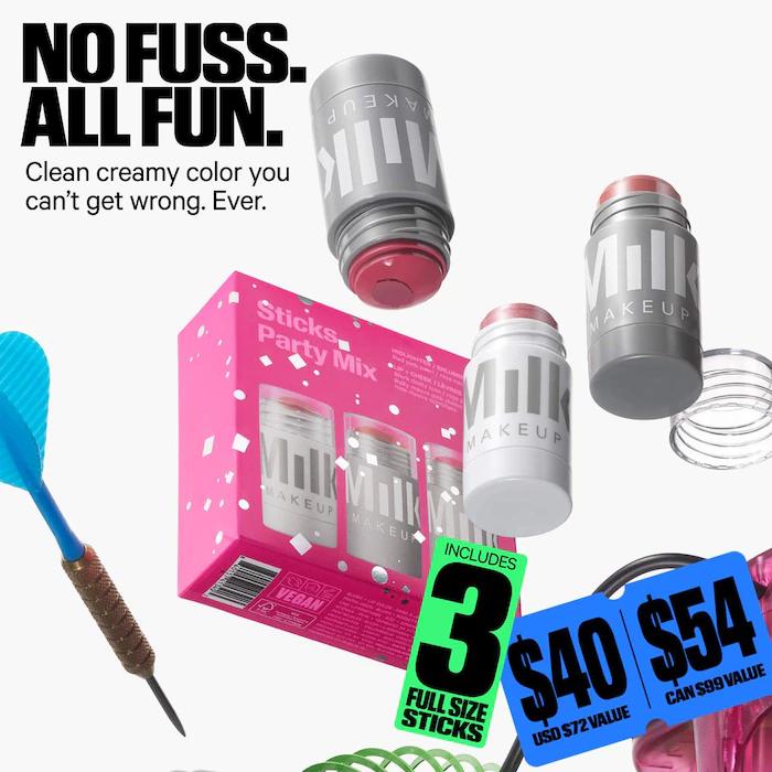 Sticks Party Mix Cream Blush + Highlighter Set | Milk - Manu Buy Imports