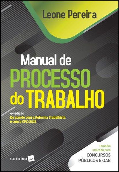 Manual De Processo Do Trabalho - 6ª Edição - Livraria Internacional SBS