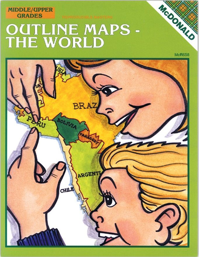 Outline Maps The World - Reproducible Workbook - Middle/Upper Grades ...
