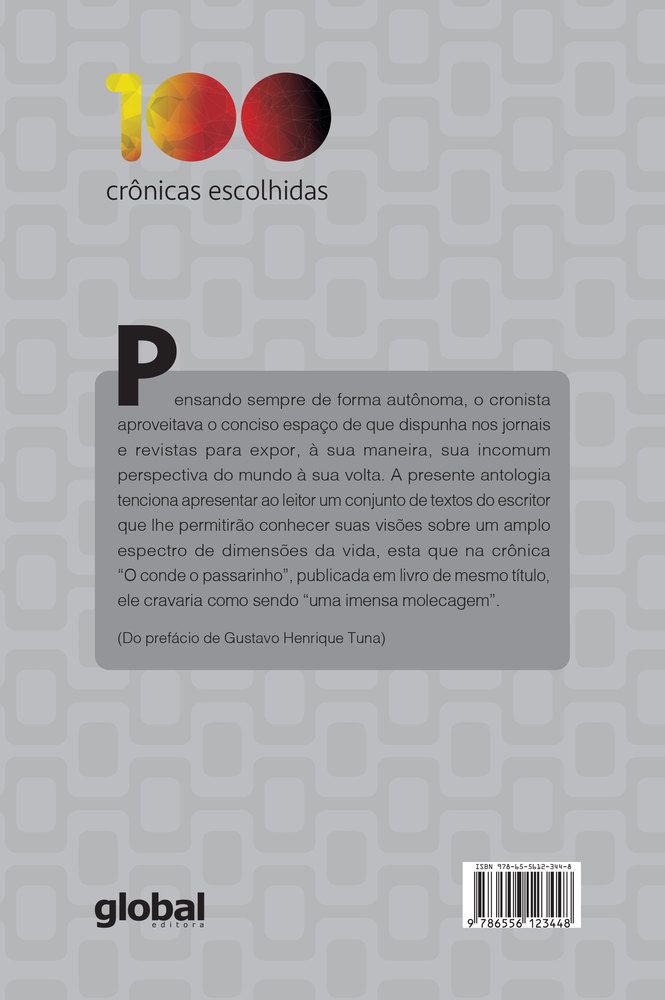 100 Crônicas Escolhidas 9786556123448 - Livraria Internacional SBS