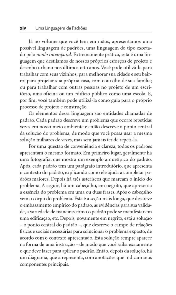 Uma Linguagem De Padrões 9788565837170 - Livraria Internacional SBS