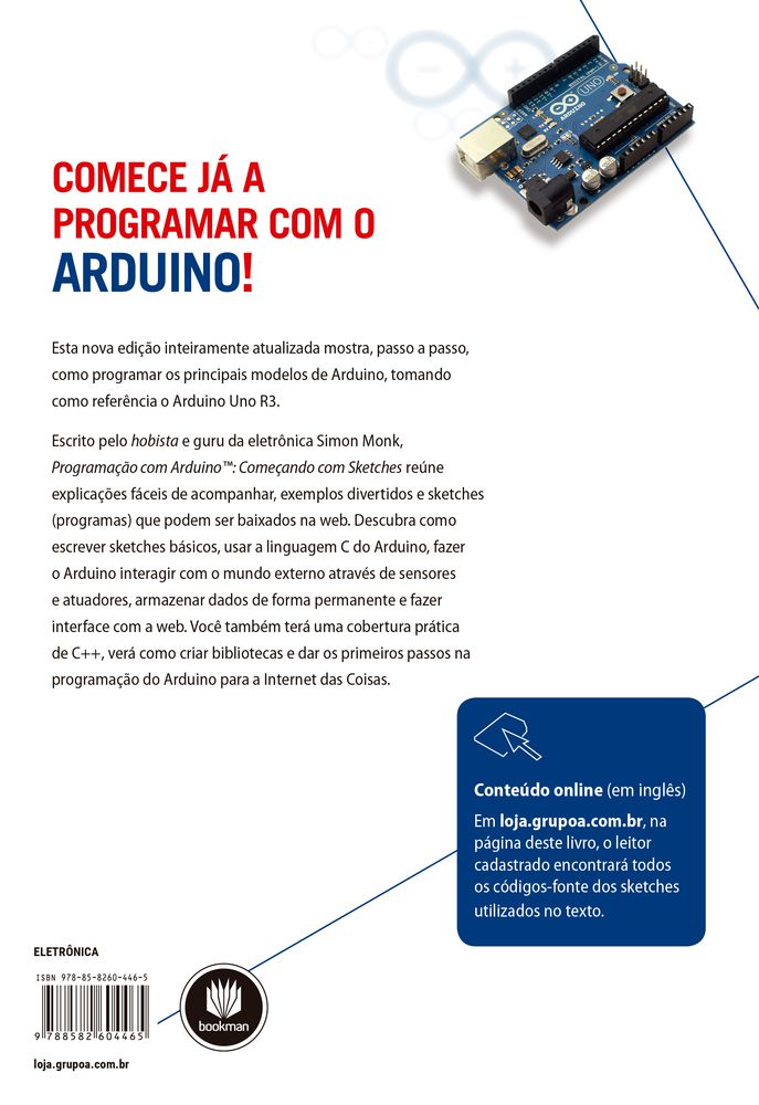 Programação Com Arduino Começando Com Sketches 9788582604465 Livraria
