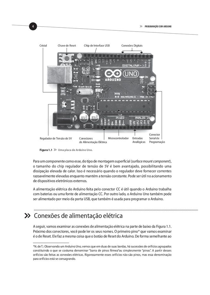 Programação Com Arduino Começando Com Sketches 9788582604465 Livraria