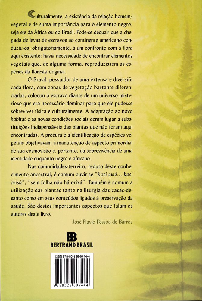 Ewé Òrìsà Uso Litúrgico E Terapêutico Dos Vegetais Nas Casa - Livraria ...