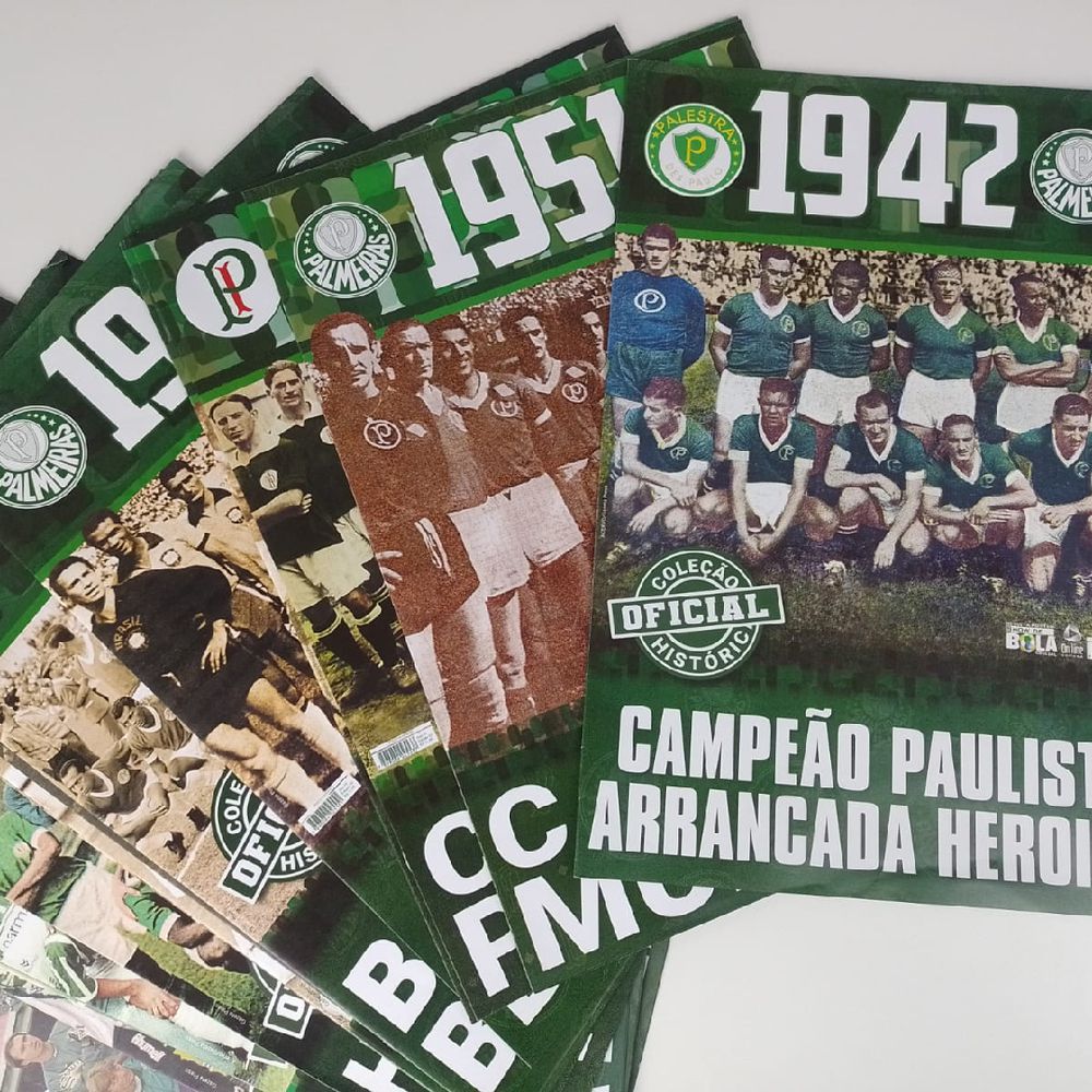 Coleção Oficial Histórico Palmeiras - Box Completo Com 30 Pôsteres ...