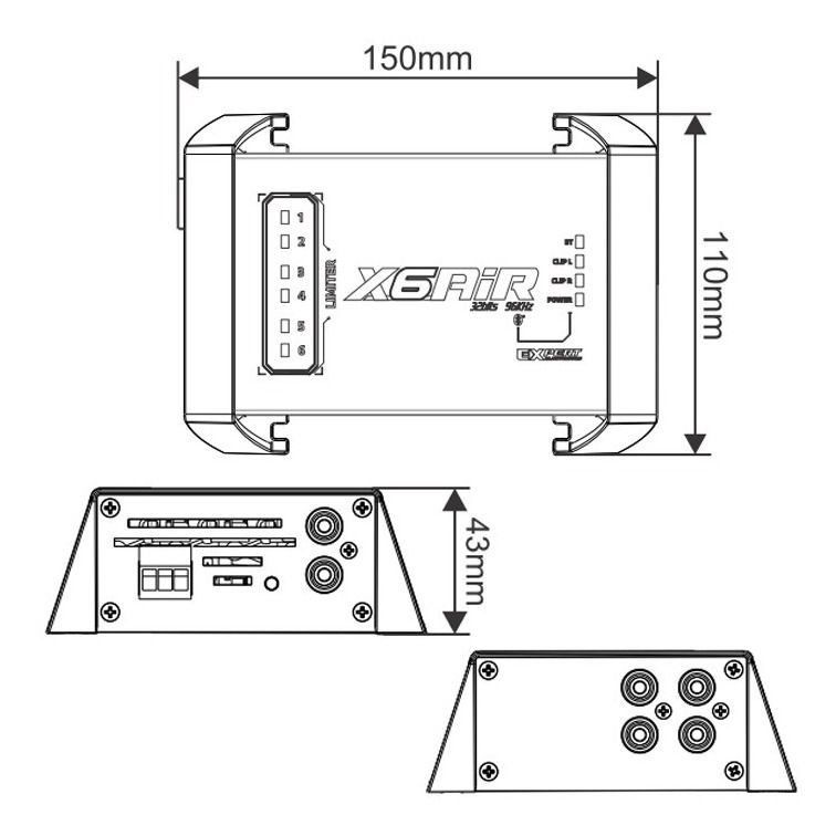 Processador de Audio X6 AIR - Expert - Auto Equip