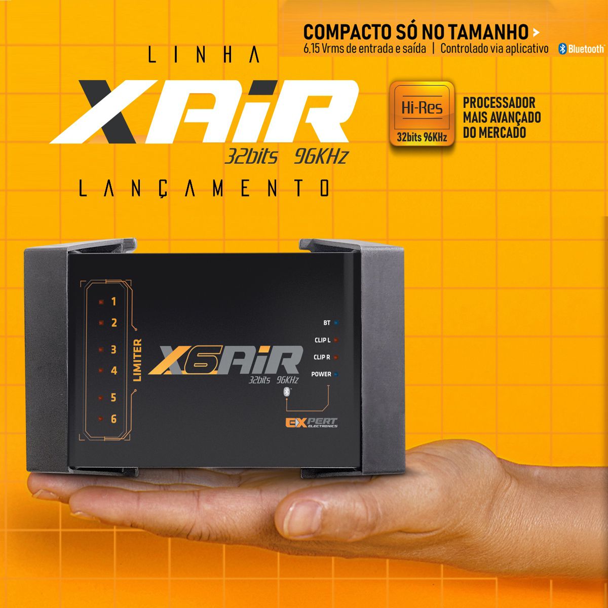 Processador de Audio X6 AIR - Expert - Auto Equip