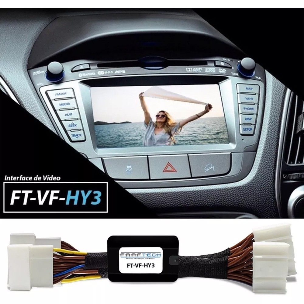 Kit Interface De Vídeo Tela em Movimento FT-VF-HY3 + Interface De Som FT Buzzer + Receptor de TV ...