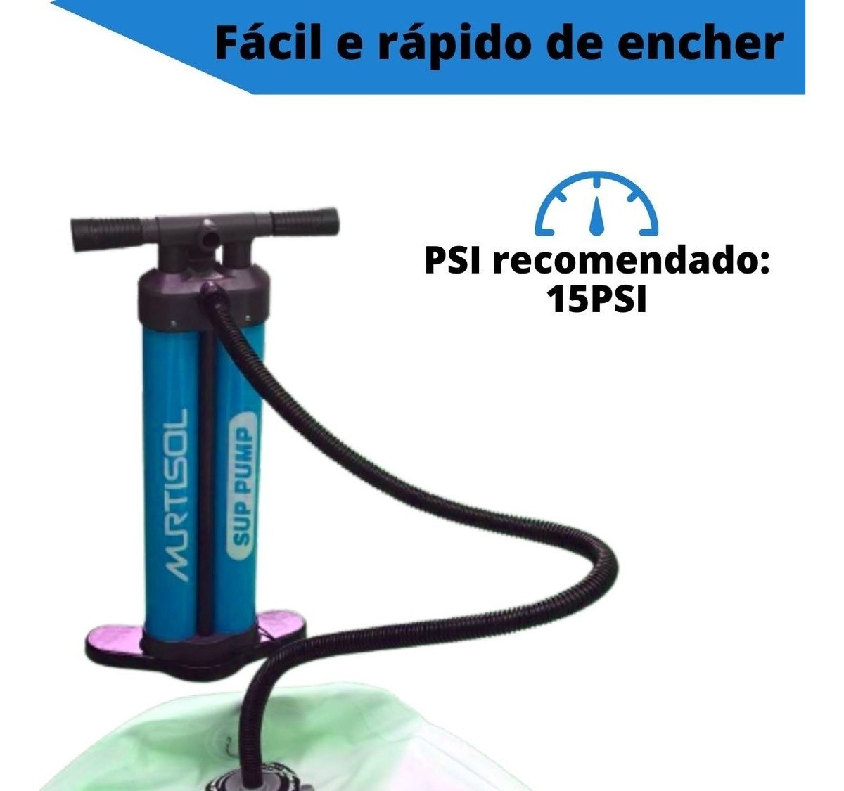 Prancha Stand Up Inflável Com Acessórios Azul e Branca - Murtisol ...