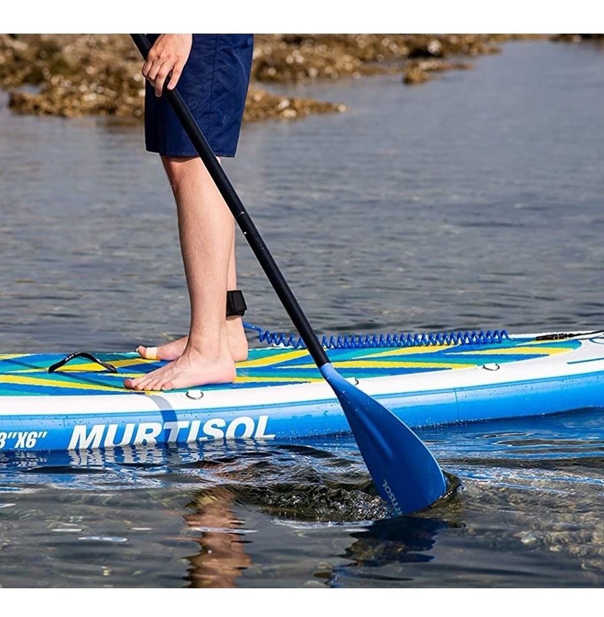 Prancha Stand Up Inflável Com Acessórios Azul e Branca - Murtisol ...