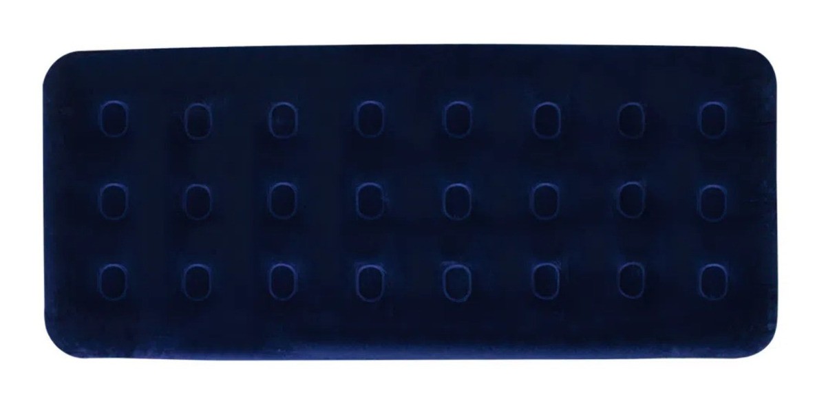 Kit 2 Colchões Infláveis Solteiro Azul Com Bomba de Ar Compacta Bestway ...
