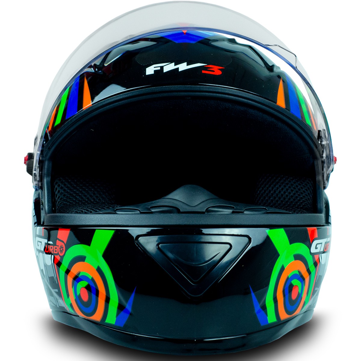 Kit Capacete Fechado GT Turbo Preto FW3 + Viseira Camaleão - Fw3 - Auto ...