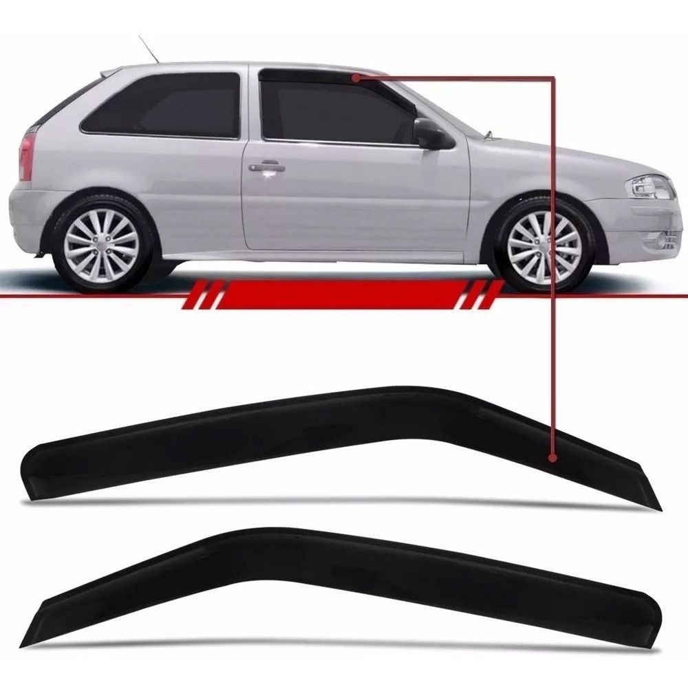 Defletor de Chuva Gol/Parati G2/G3/G4 95 a 14 2P 22002 - TG Poli - Auto Equip