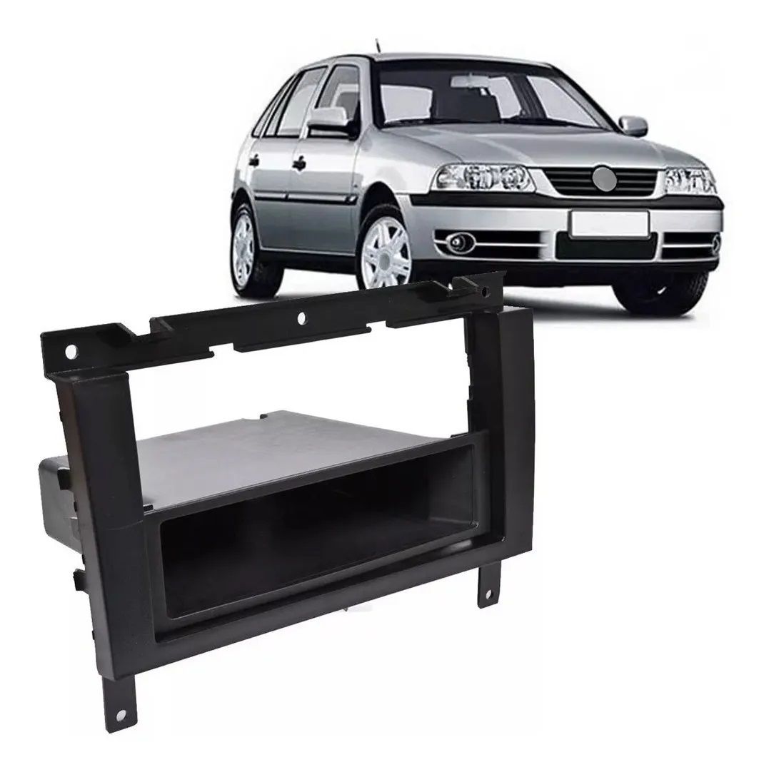 Moldura p/ Aparelho de Som/DVD 1DIN PRETO GOL/PARATI/SAVEIRO G3 99/... AP723 - Expex - Auto Equip