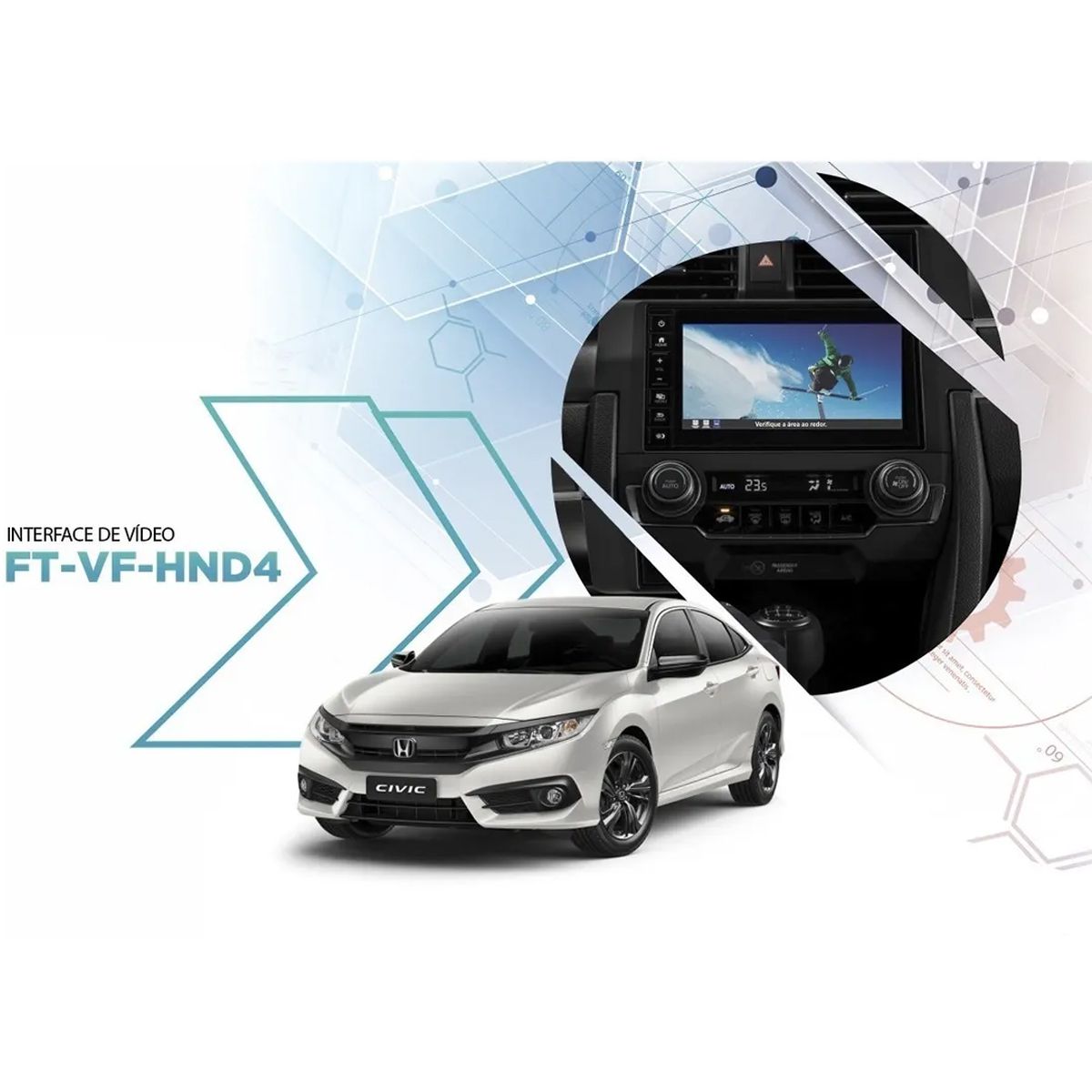 Interface Desbloqueio Tela em Movimento FT-VF-HND4 - Faaftech - Auto Equip