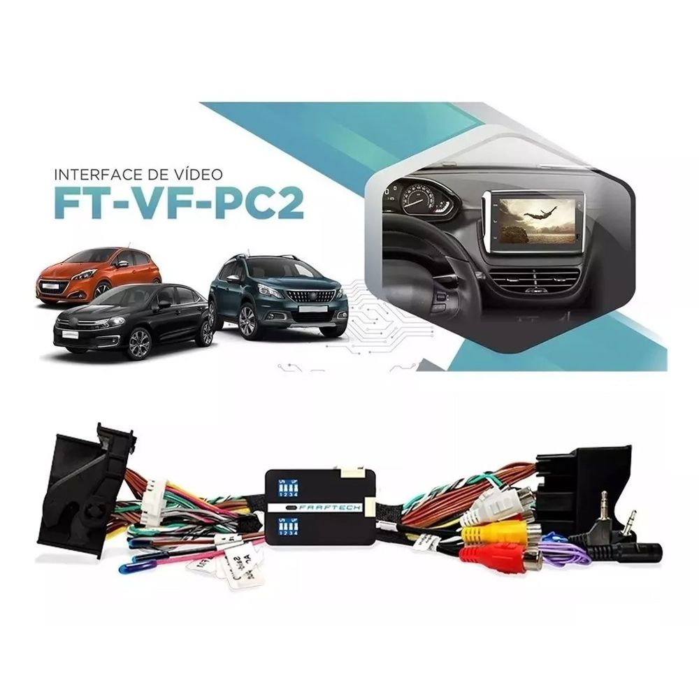 Interface Desbloqueio De Tela Vídeo Citroen Peugeot Ft-Vf-Pc2 Faaftech - Auto Equip