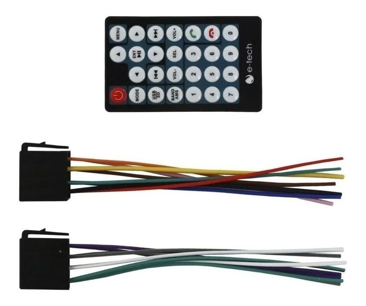 Multimídia 7 Polegadas Mp5 Com Bluetooth Espelhamento Cel IOS Android - Auto Equip