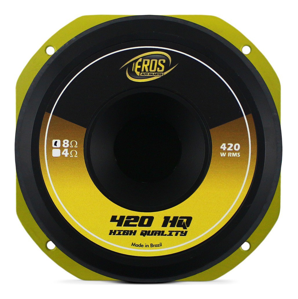 Alto Falante 8 Polegadas Eros Mid Bass E-420 HQ 420W 8 Ohms Paredão ...