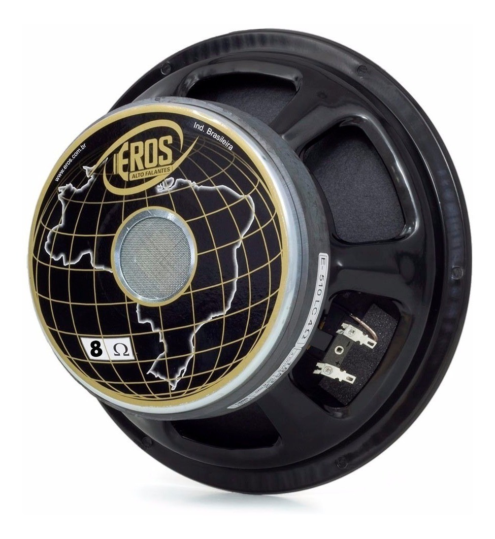 Alto Falante Woofer Eros E-510 LC 10 Polegadas 500W RMS 8 Ohms Bobina ...