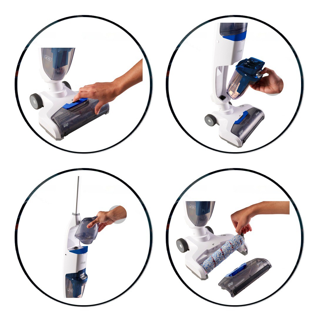 Extratora e Aspirador de Pó e Água Floor Cleaner MOB Vertical 3 em 1 22 ...