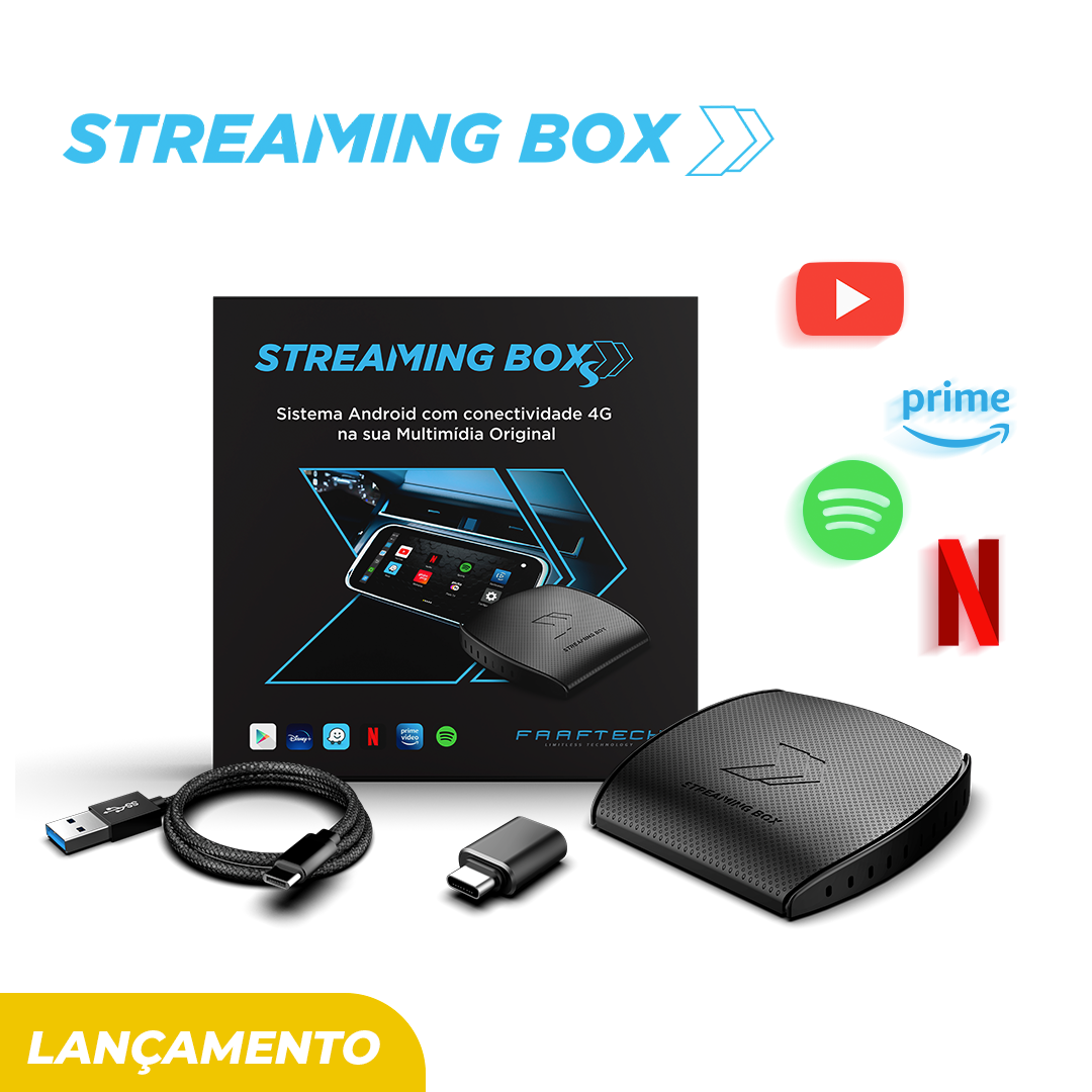 Streaming Box Soft Automotivo para Carros com Sistema Carplay Faaftech ...