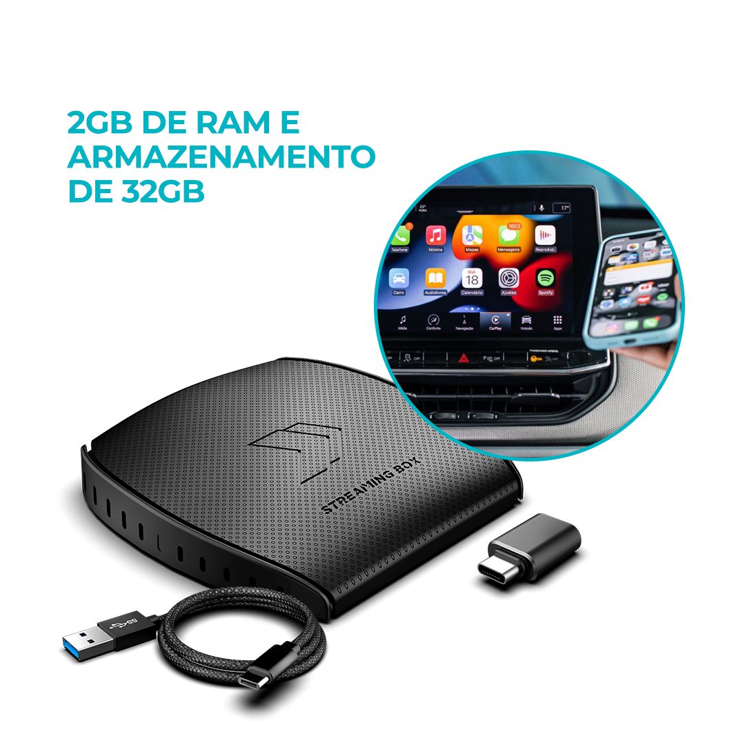 Streaming Box Soft Automotivo para Carros com Sistema Carplay Faaftech ...