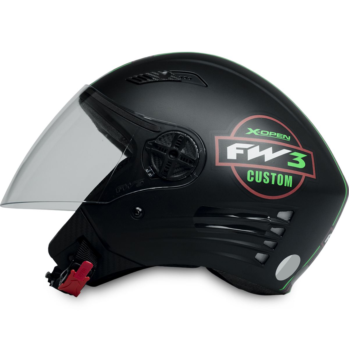 Capacete X Open Custom - Fw3 - Auto Equip