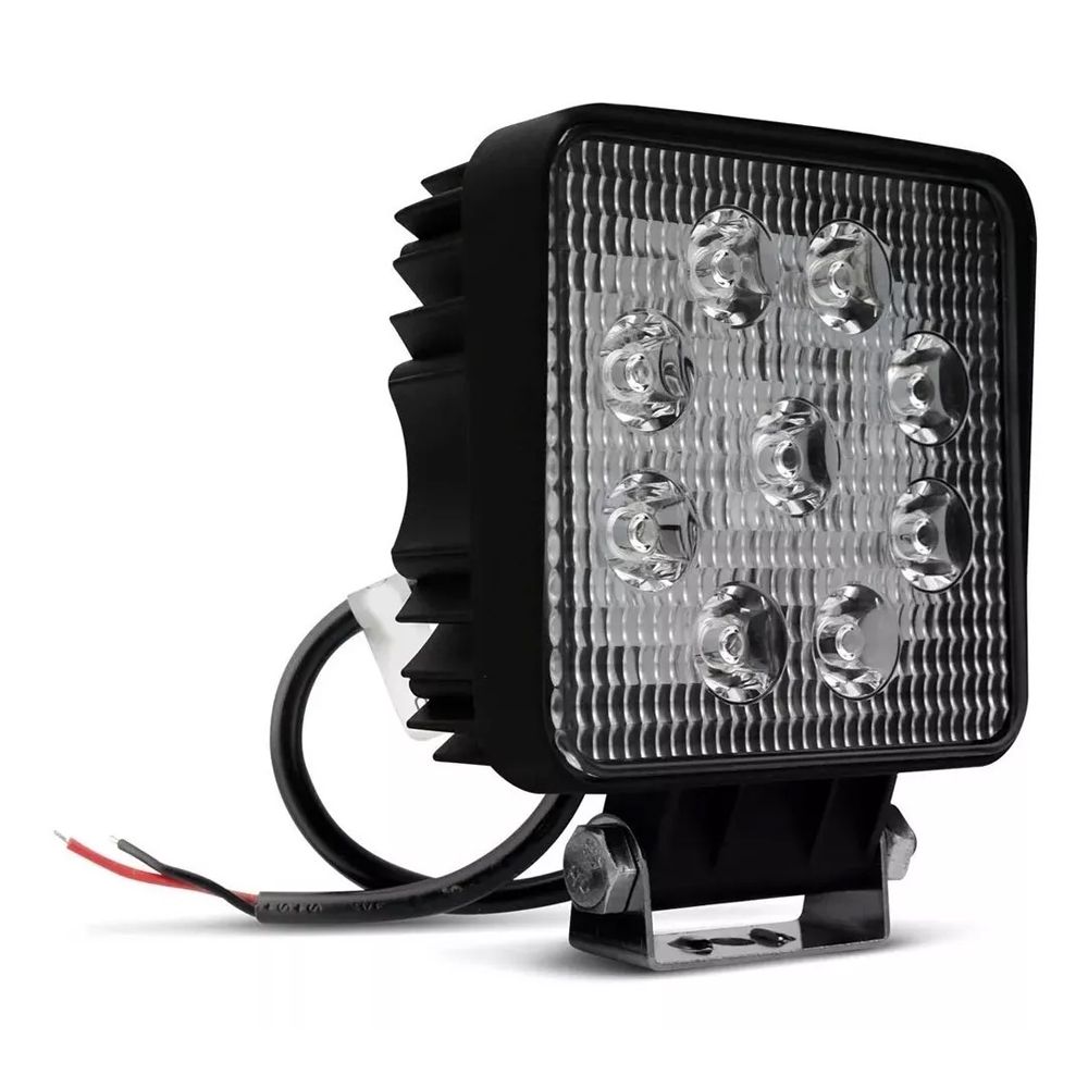 Farol Led Auxiliar Universal Quadrado 6000K 10V/30V 2400Lm - Shockligh ...