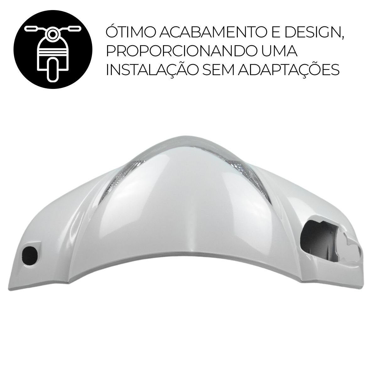 FAROL COMPL C/CAREN. C/FREIO A DISCO BIZ 125 EX BRANCO PEROL 2016 NAO ...