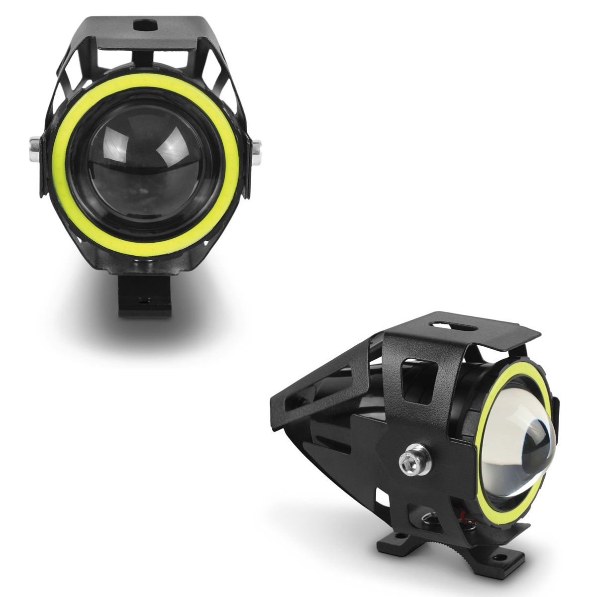 Kit Farol Led Para Moto U7 Angel Eyes 6000K 3000Lm - Shocklight - Auto ...