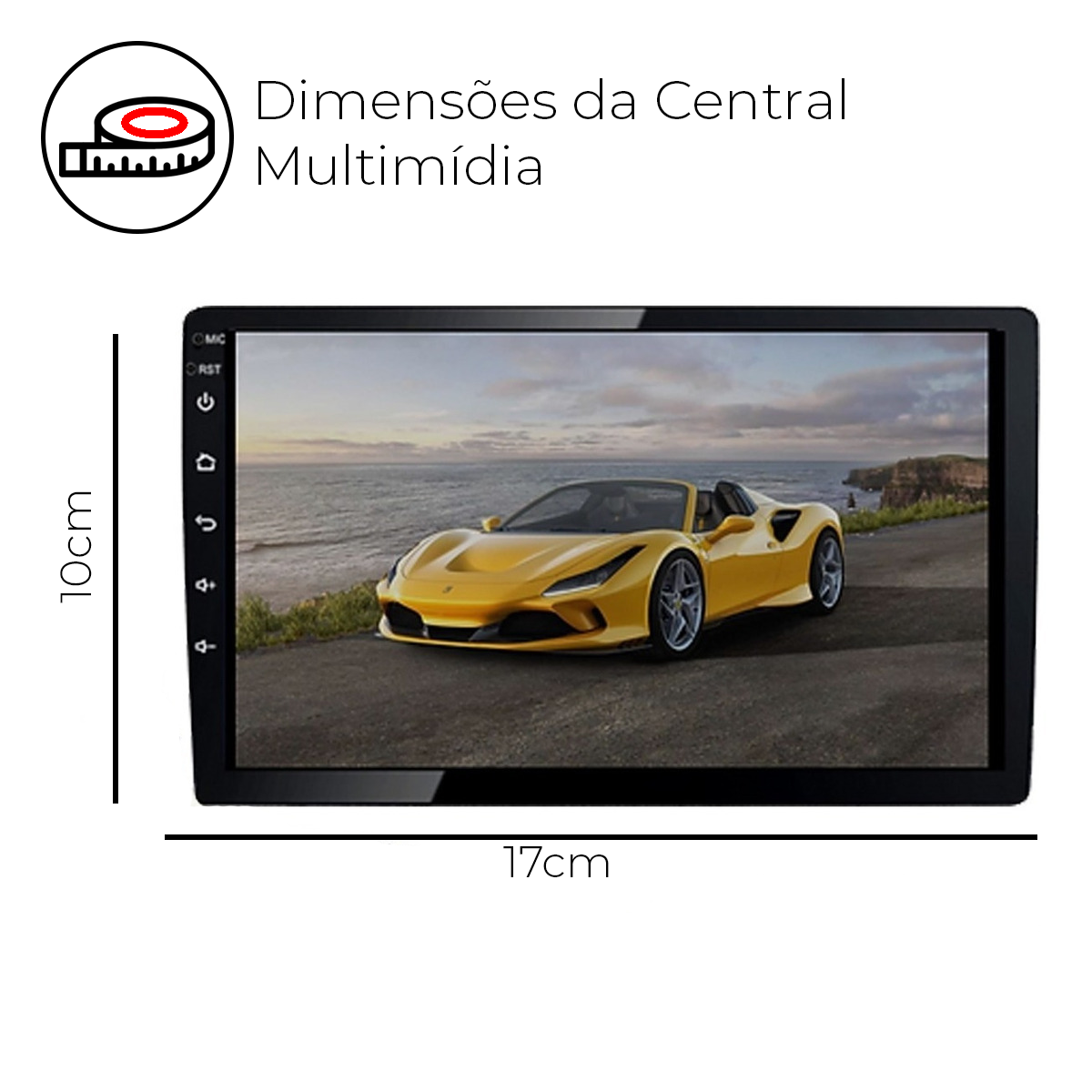Multimídia MP5 DVD 9 Polegadas Android Espelhamento Celular - H-Tech ...
