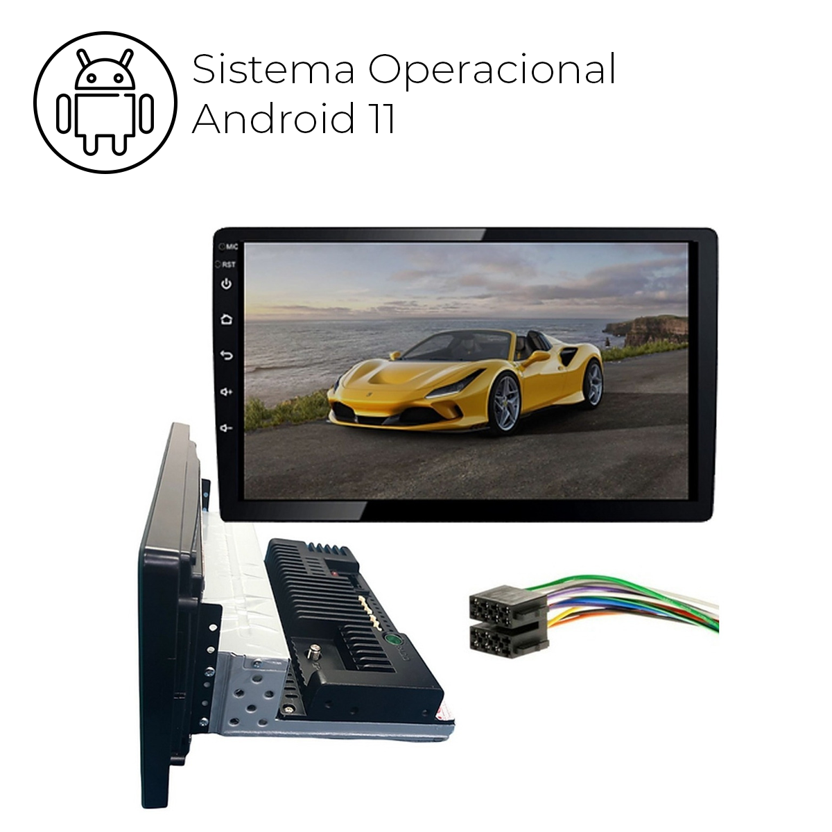 Multimídia MP5 DVD 9 Polegadas Android Espelhamento Celular - H-Tech ...