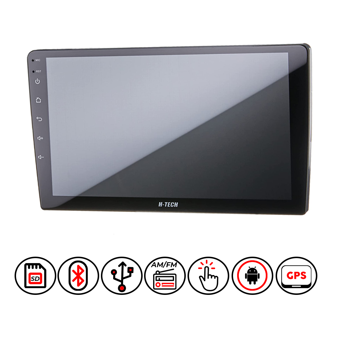 Multimídia DVD MP5 Android 9 Polegadas Bluetooth Full Touch - H-Tech - Auto Equip