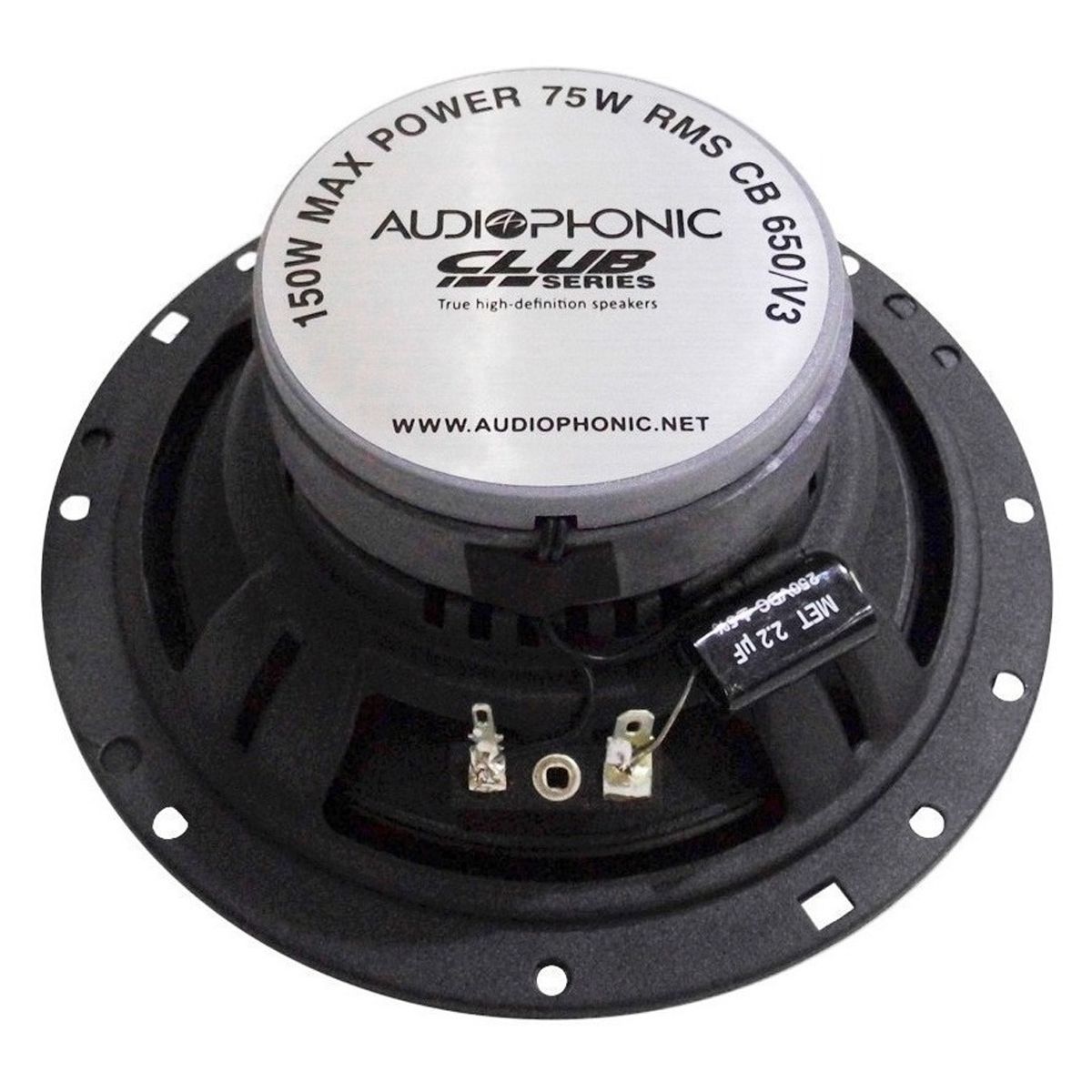 Alto Falante Audiophonic 6 Polegadas Coaxial Club Cb 650/v3 150wrms ...