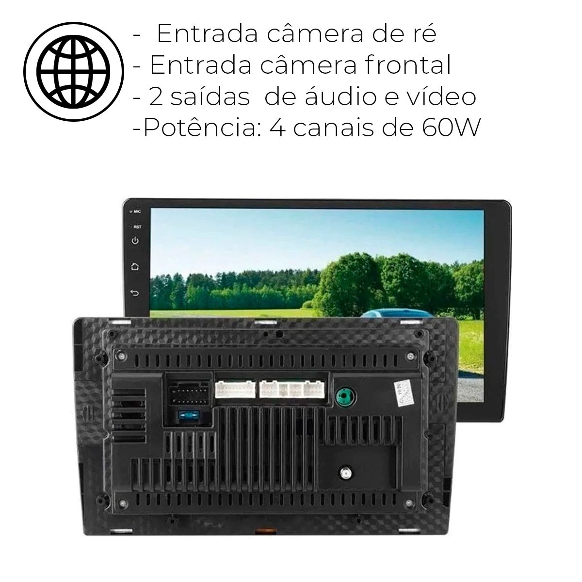 Multimídia Android 10.0 Com Tela de 9 Polegadas H-Tech + Vários Modelos ...