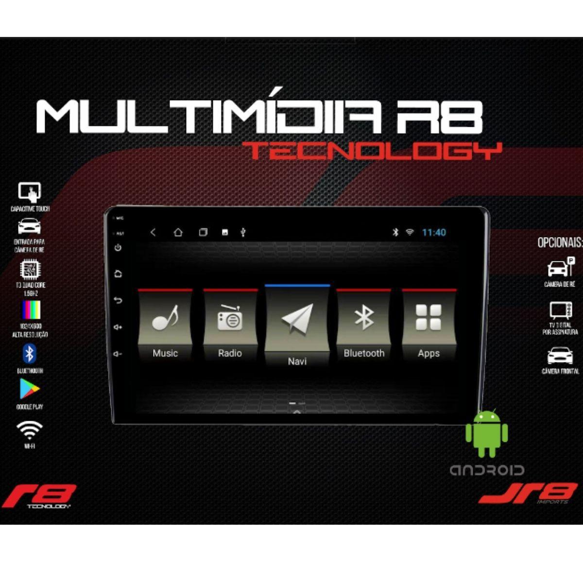 Multimídia Universal 9 Polegadas Android 10 Espelhamento Celular Wifi - JR8 - Auto Equip