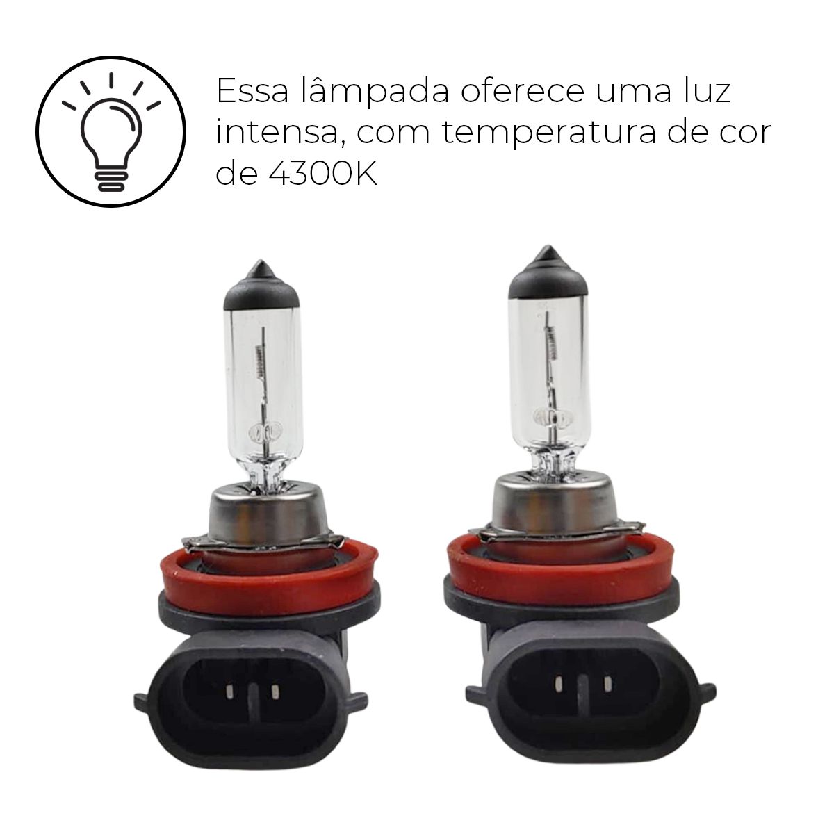 Lâmpadas Automotivas Duas Unidades Halógenas HB4-9006 Temperatura De ...