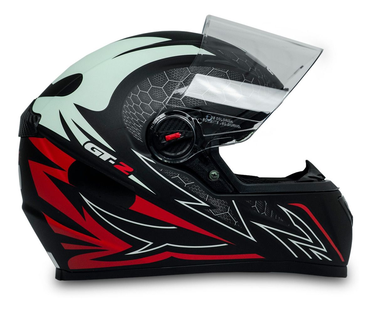 Capacete Fechado GT2 Preto Fosco Rosa Vermelho Fosco E Brilhante Com ...