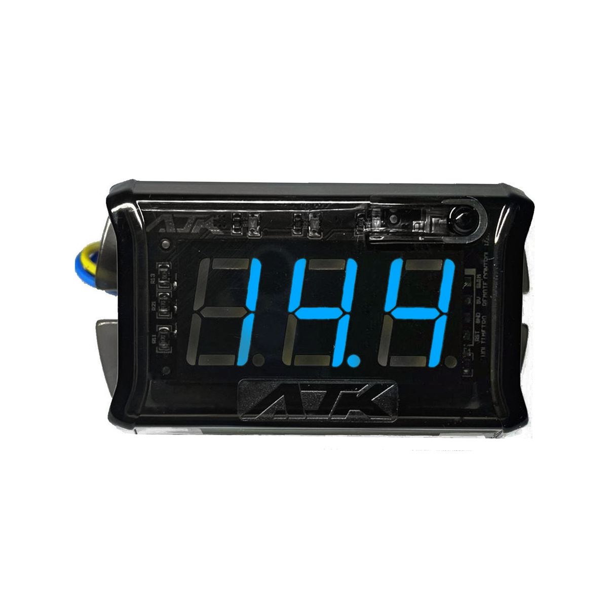 Voltímetro Remote Control AJK 5V A 20DV 3 Saídas Display Azul Proteção ...