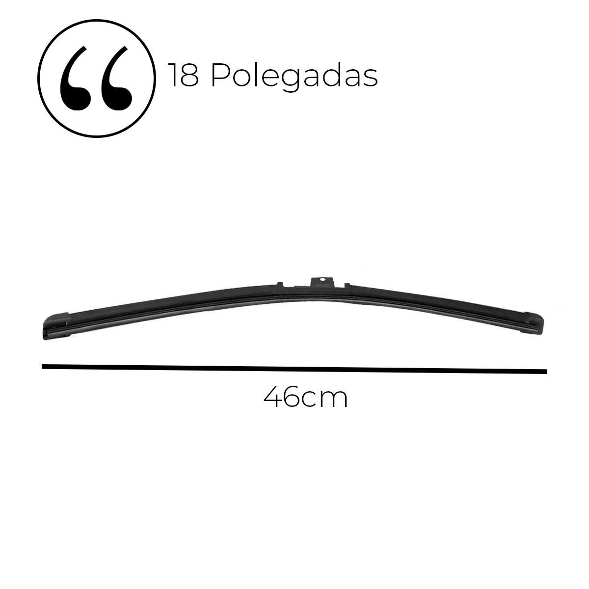 Palheta Automotiva Soft Smart Linha Code 18 Polegadas Com Diversos Encaixes Haste Maleável Evita ...