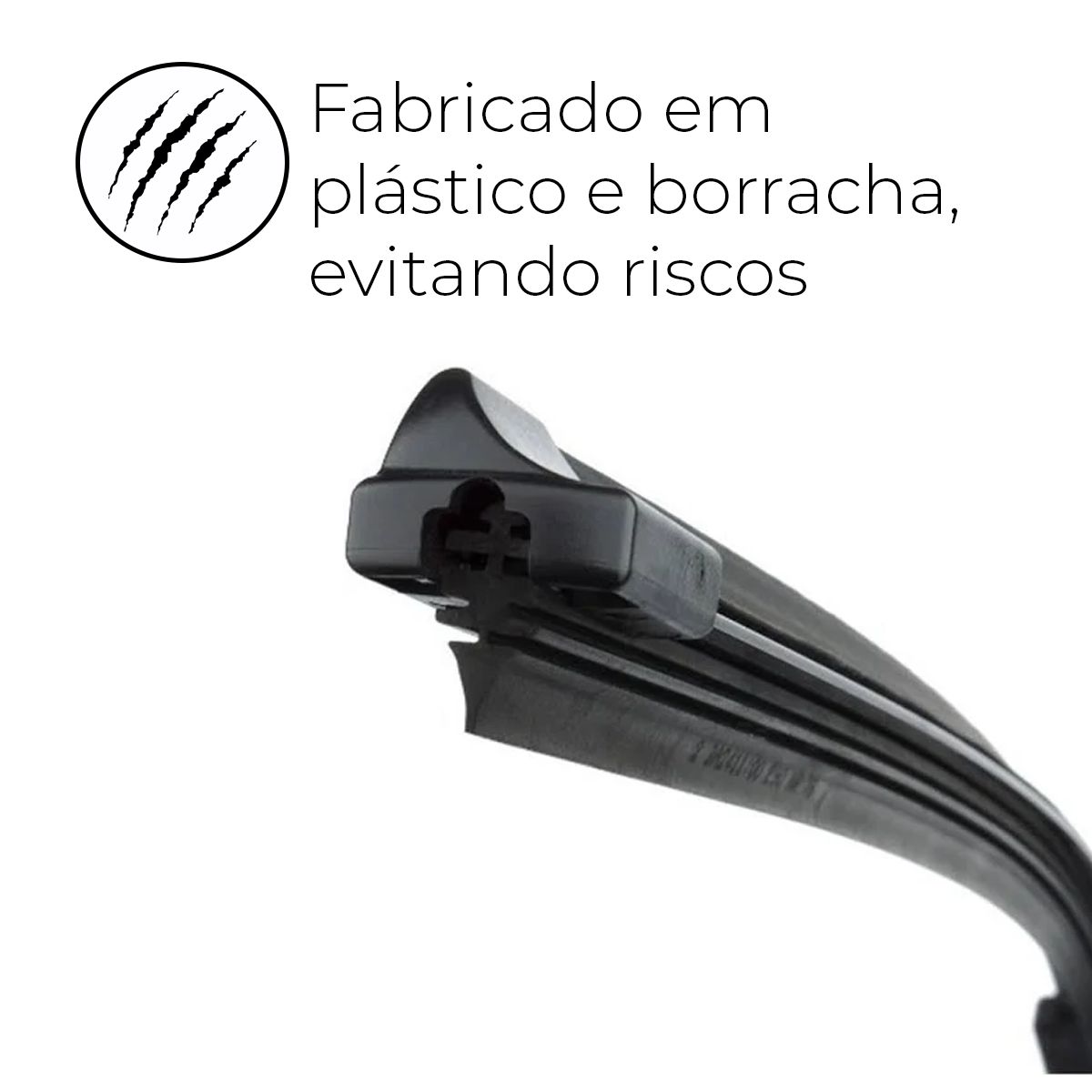 Palheta Automotiva Linha Code Soft Compatível Com 24 Polegadas Encaixe DTL Sob Medida Para O ...