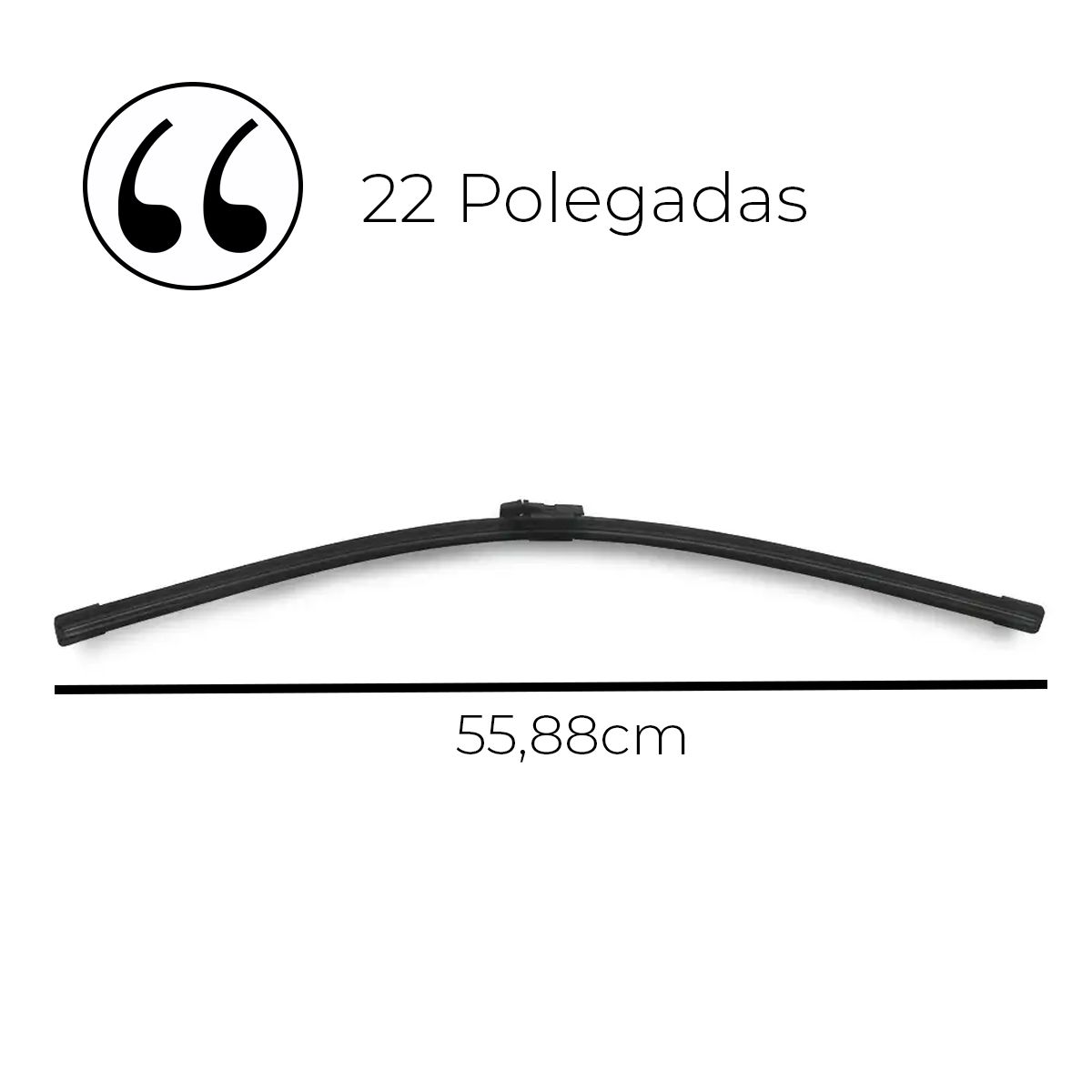 Palheta Automotiva Para-brisa Linha Code Soft 22 Polegadas Encaixe DTL Resistente Tecnologia ...