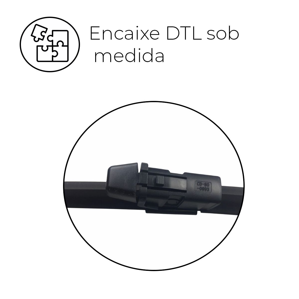 Palheta Automotiva Linha Code Soft 18 Polegadas Encaixe DTL Sob Medida Evita Riscos Limpeza ...