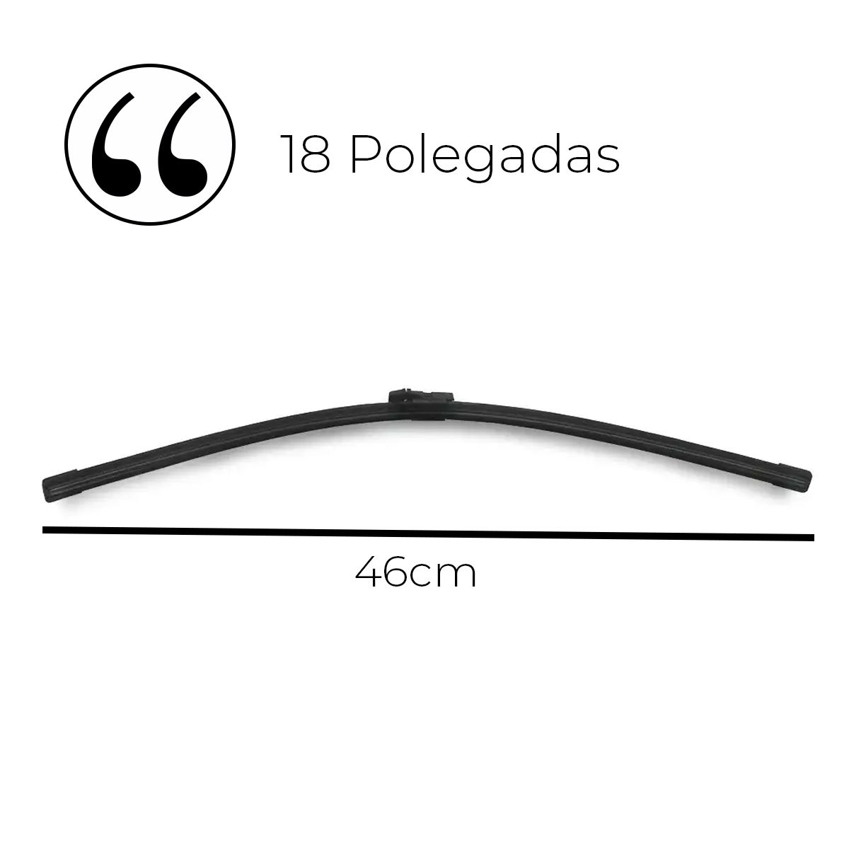 Palheta Automotiva Linha Code Soft 18 Polegadas Encaixe DTL Sob Medida Evita Riscos Limpeza ...