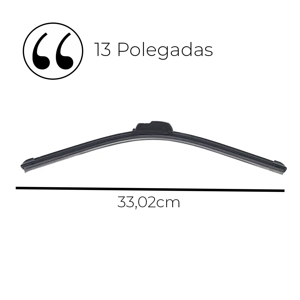 Palheta Automotiva Soft Linha Code 13 Polegadas Haste Maleável Evita Riscos Durabilidade E ...