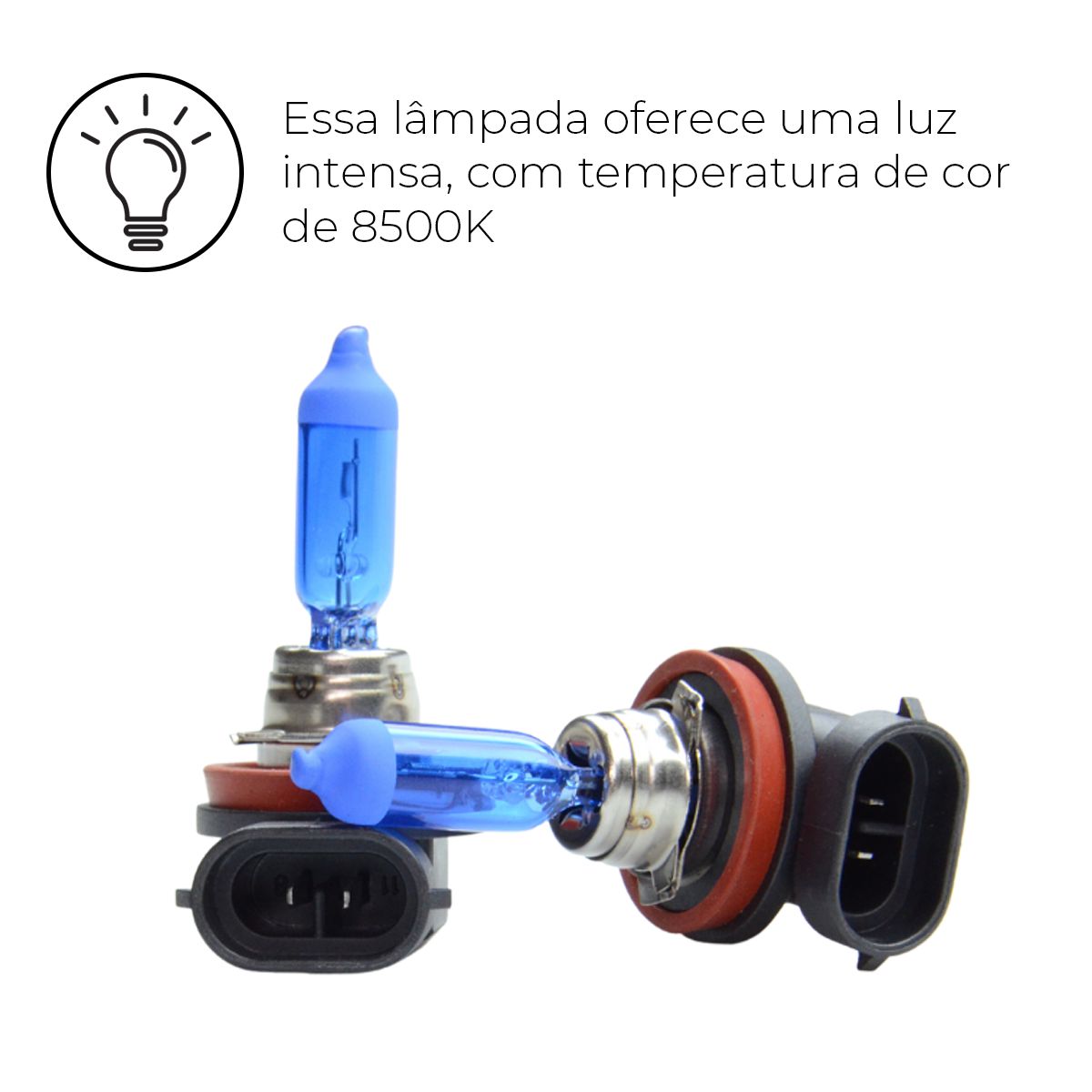 Lâmpadas Com Encaixe H16 Super Brancas Voltagem 12V Potência De 19W ...