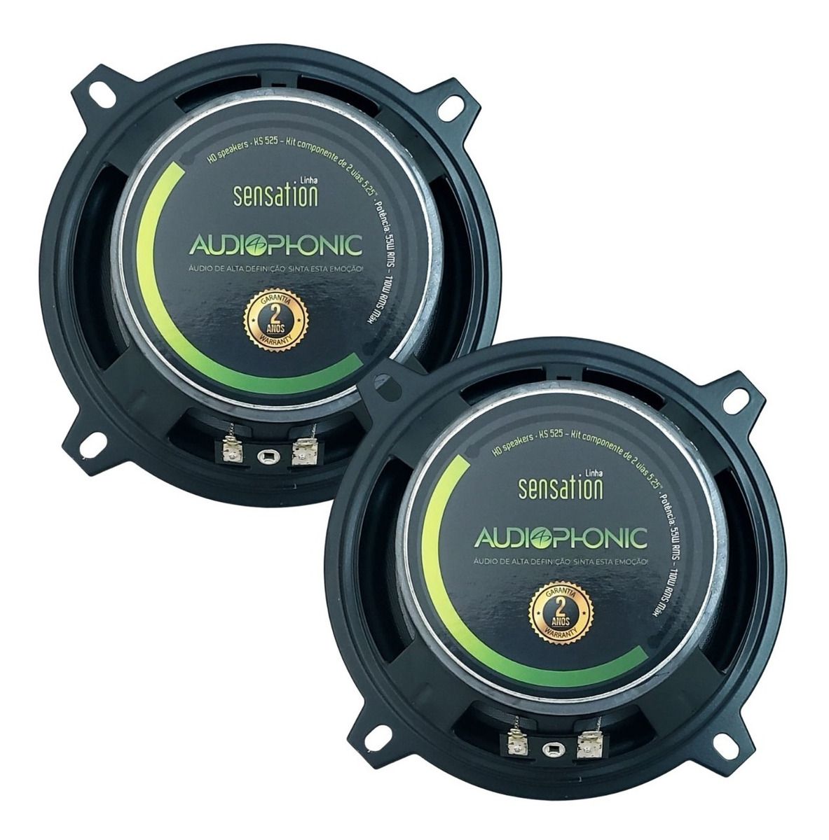 Kit Falante 2 Vias Audiophonic Sensation Ks525 5 Pol 110rms - Auto Equip